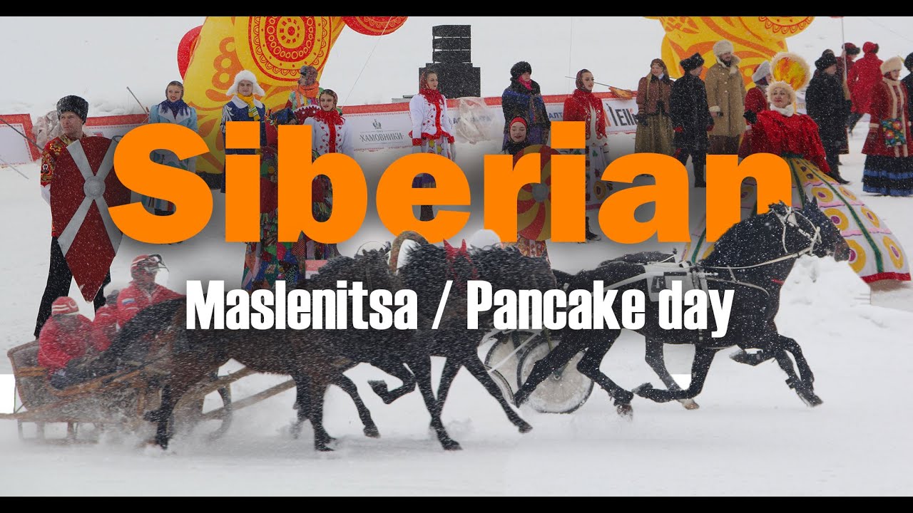 Pancake day /MASLENITSA/ Traditional Russian holiday GAMES, burning of ...