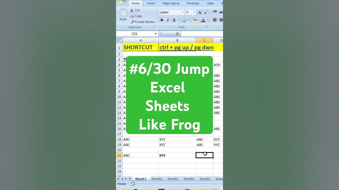 Shortcut 6/30 | Move along excel sheets #excel #exceltips #excelshortcuts #exceltricks # ...