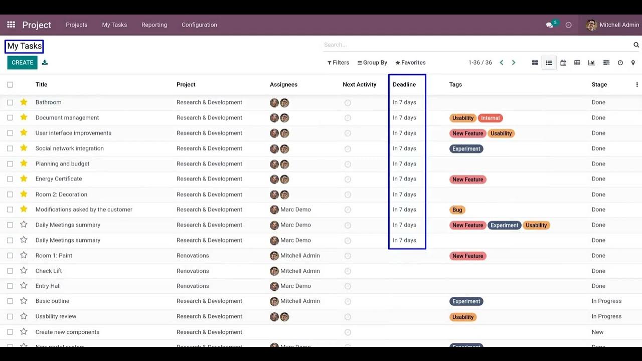 All In One Project Management System | Odoo Apps Feature #management #odoo #odoo16 - YouTube