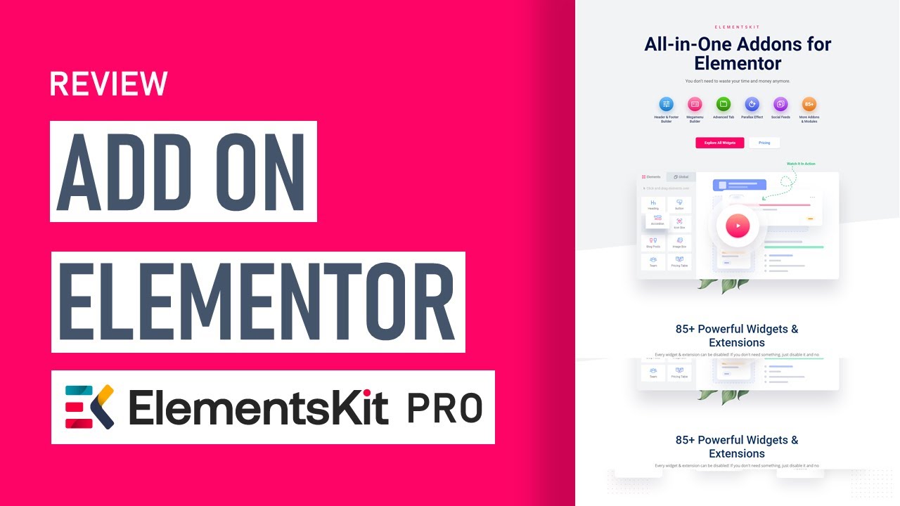 🔴ELEMENTSKIT | ADD ON ELEMENTOR - YouTube