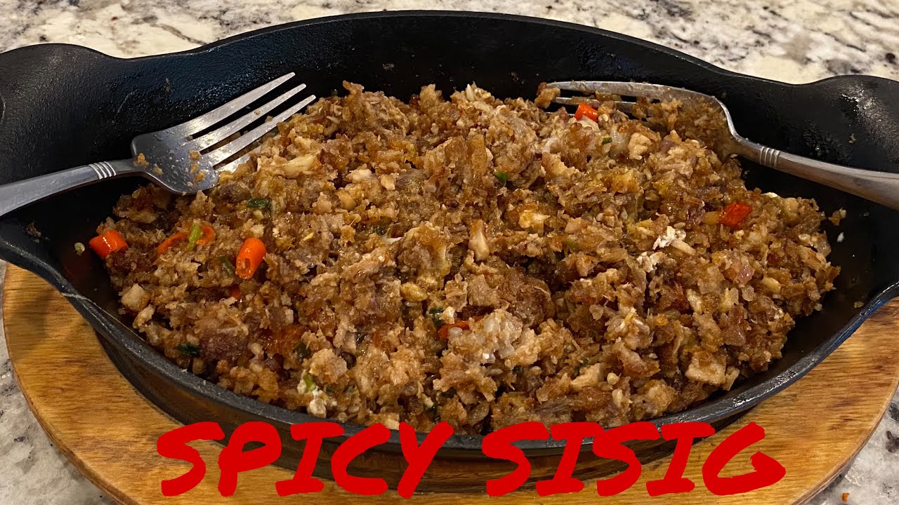 HOW TO MAKE MY SPICY SISIG( PORK BELLY) - YouTube