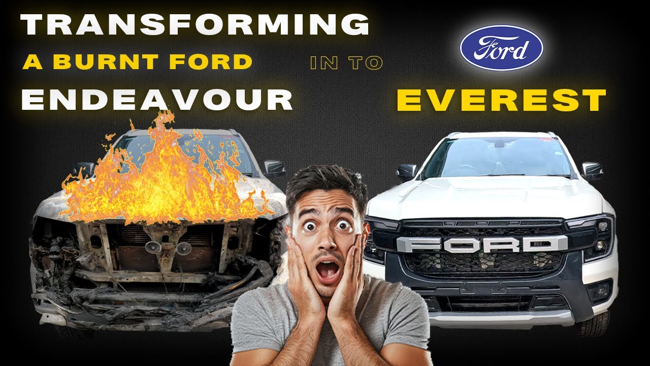 Transforming a Burnt Ford Endeavour into a Stunning Ford Everest #ford ...