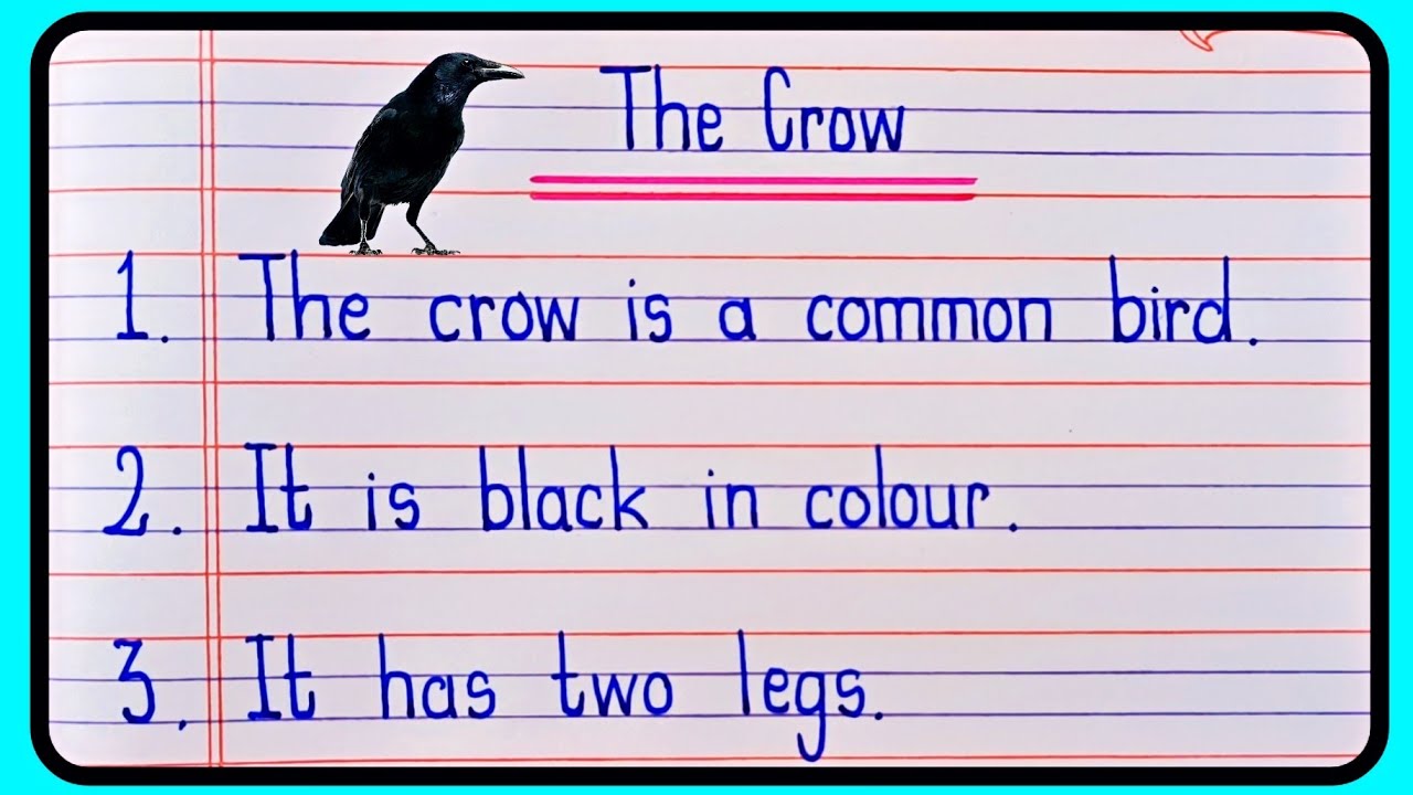 10 Lines On Crow In English | Essay On Crow | Crow Essay In English ...