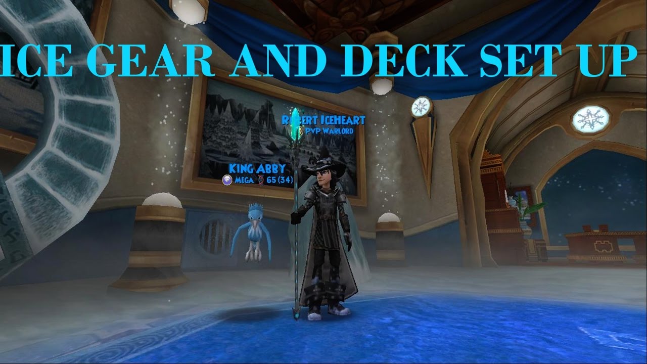 Wizard101: ICE GEAR AND DECK SET UP!! - YouTube