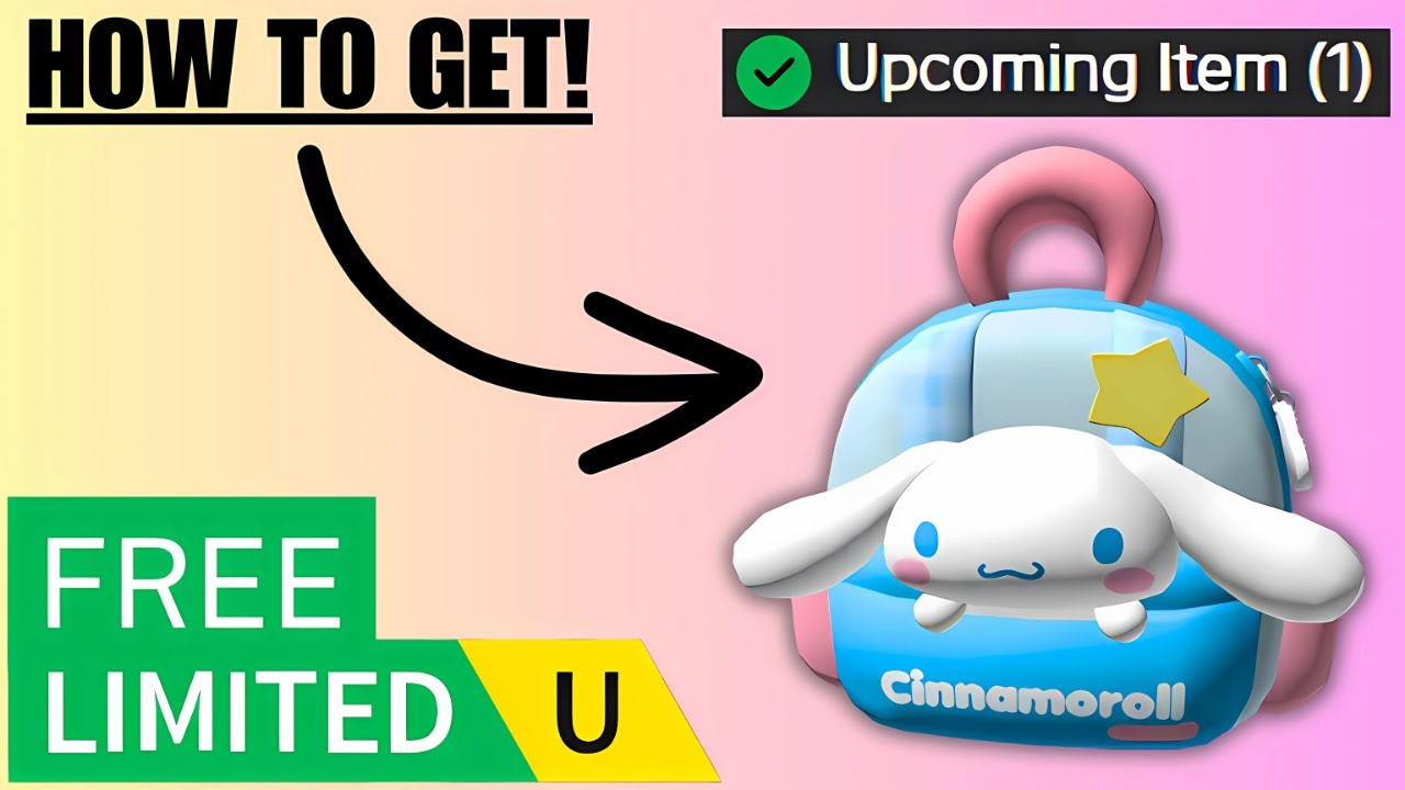 [UPCOMING] Free Cinnamoroll Cute Backpack UGC Limited - YouTube