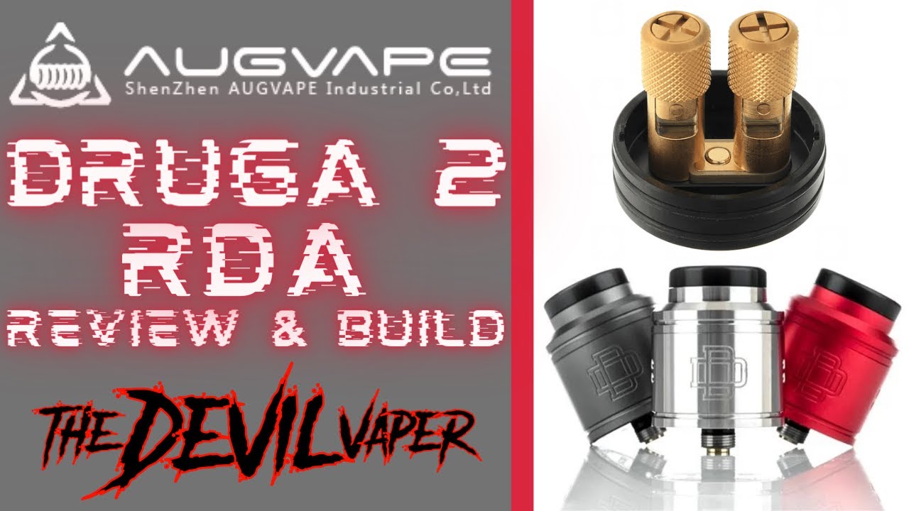 AUGVAPE Druga 2 RDA Review & Build - Better than the v1?? - YouTube