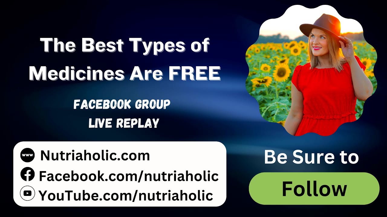 The Best Types of Medicines Are FREE - Live Replay - YouTube