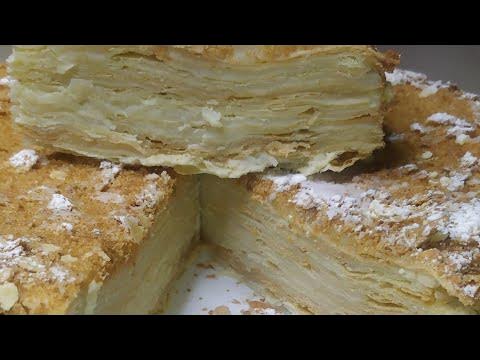 Торт "Наполеон" по - домашнему. Упрощённый рецепт торта. - YouTube