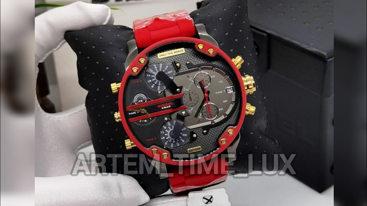 мужские часы Diesel Dz 7430 - YouTube