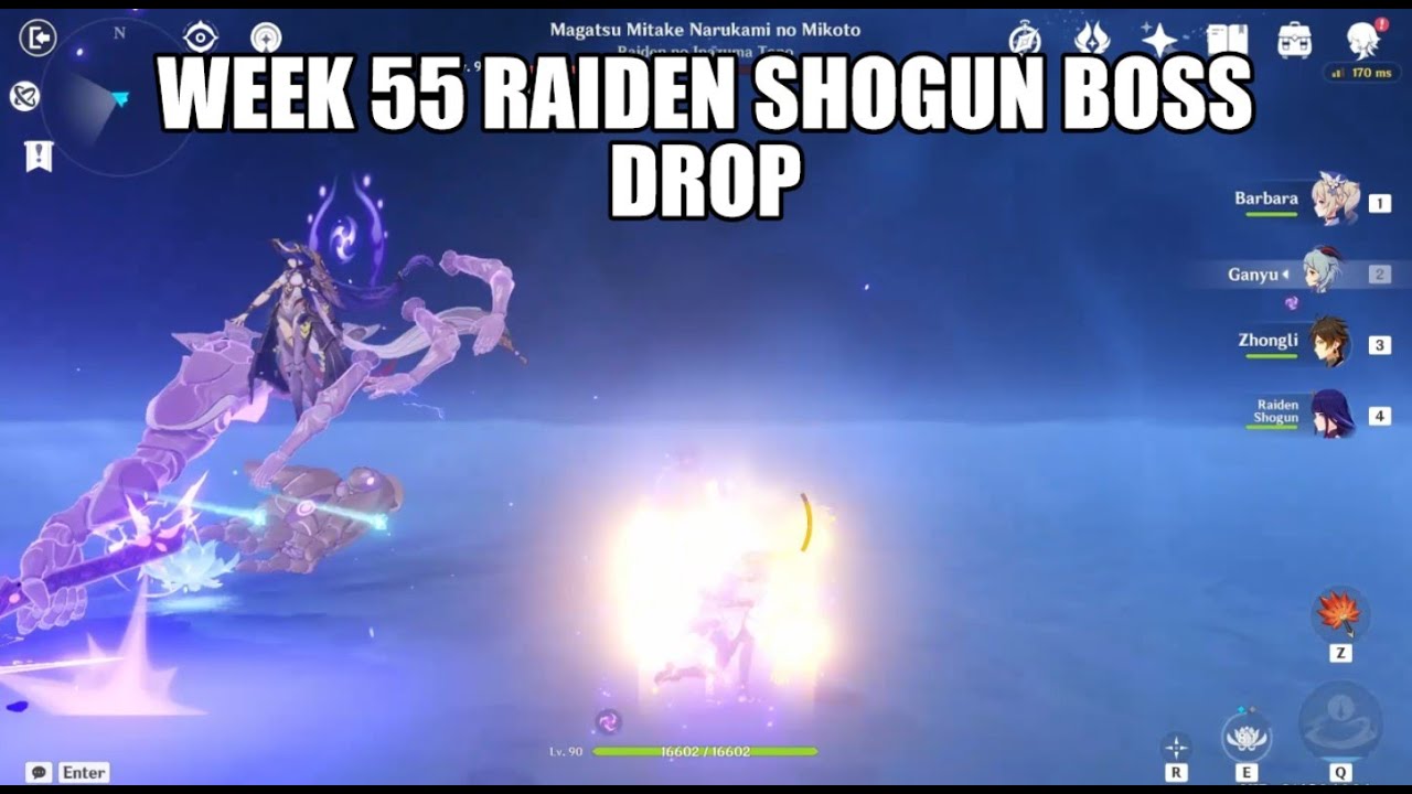 Week 55 Raiden Shogun Boss Drop | Genshin Impact - YouTube
