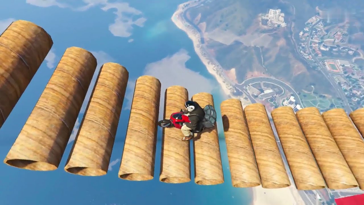 beamng drive game play part 1 Mega ramp - YouTube