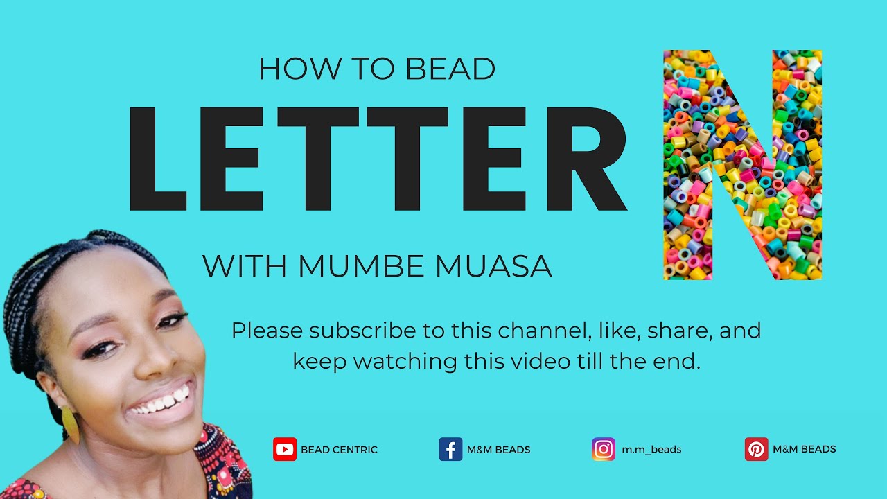 How to bead Letter N - YouTube