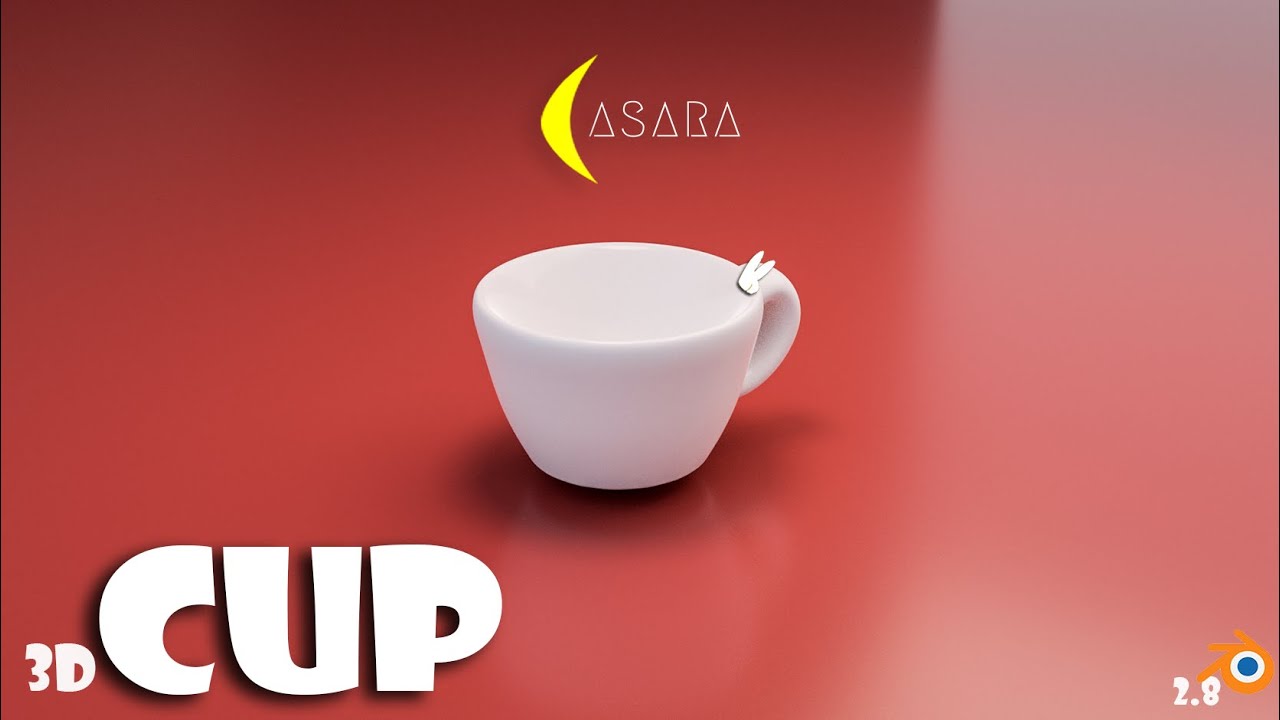 How to Make a 3D Cup in Blender 2.8 | Easy Cup Modeling Tutorial with ...