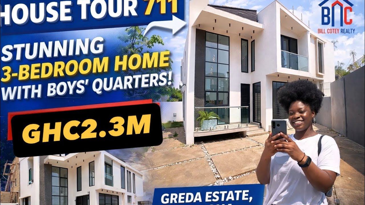 Greda Estate Nungua ||3bedrooms with Boysquarters ||GH2.3M - YouTube