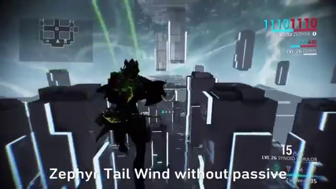 Warframe - Zephyr Tail Wind bug test - YouTube