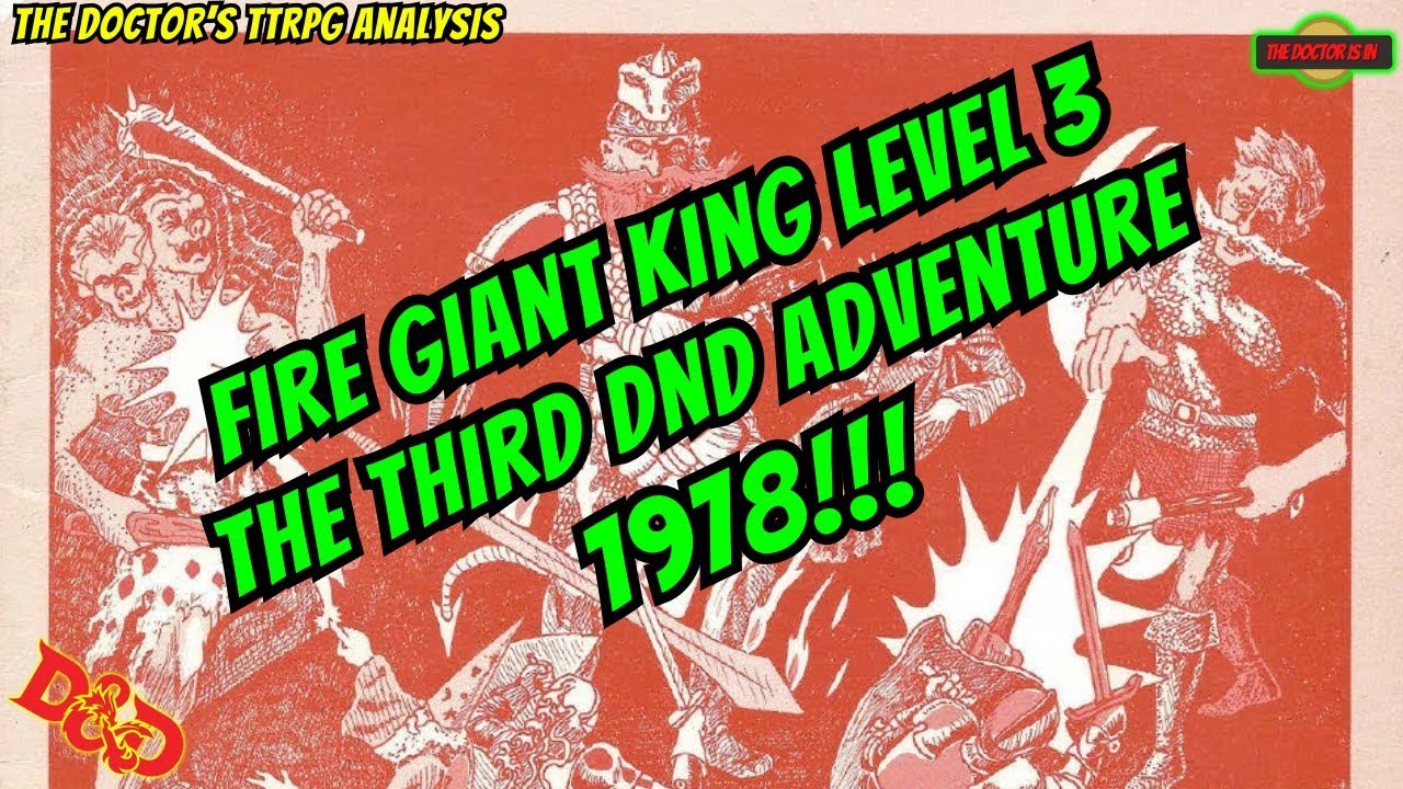 Hall of the Fire Giant King G3 1978 | Dungeons and Dragons DnD | Review ...