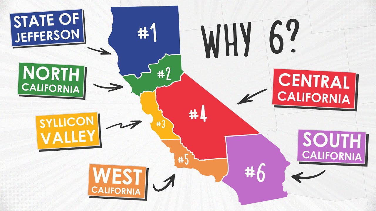 The CRAZY Plan To Split California Into Six States - YouTube