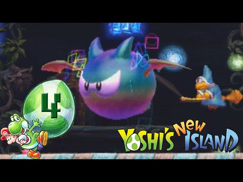 Let's Play Yoshi's New Island - Part 4 - Big Bad Bat - YouTube