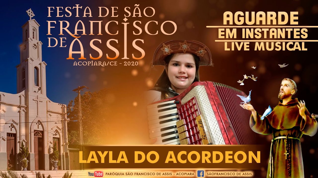 FESTA DO PADROEIRO - LIVE MUSICAL COM LAYLA DO ACORDEON - YouTube