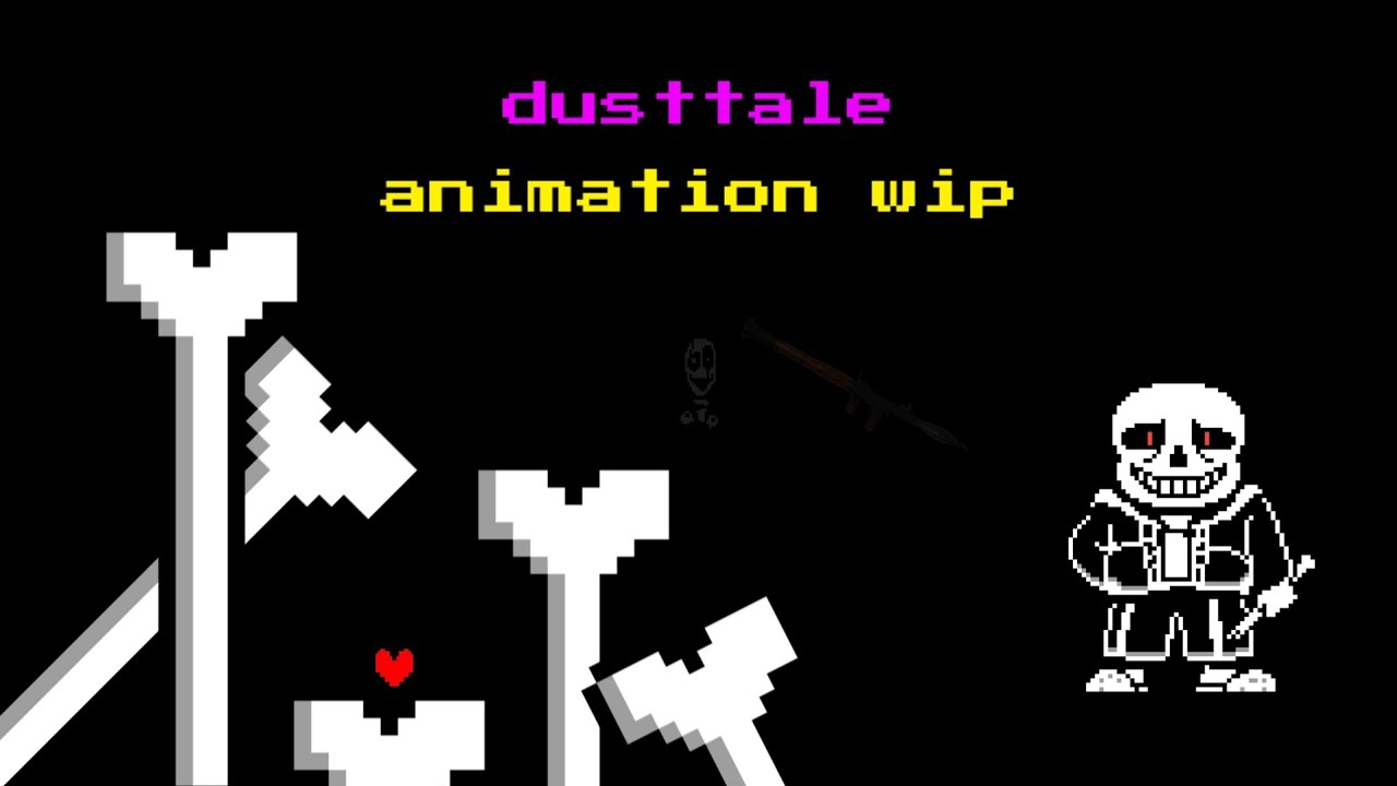 dusttale sans (ruins dust) animation (BIG WIP) - YouTube