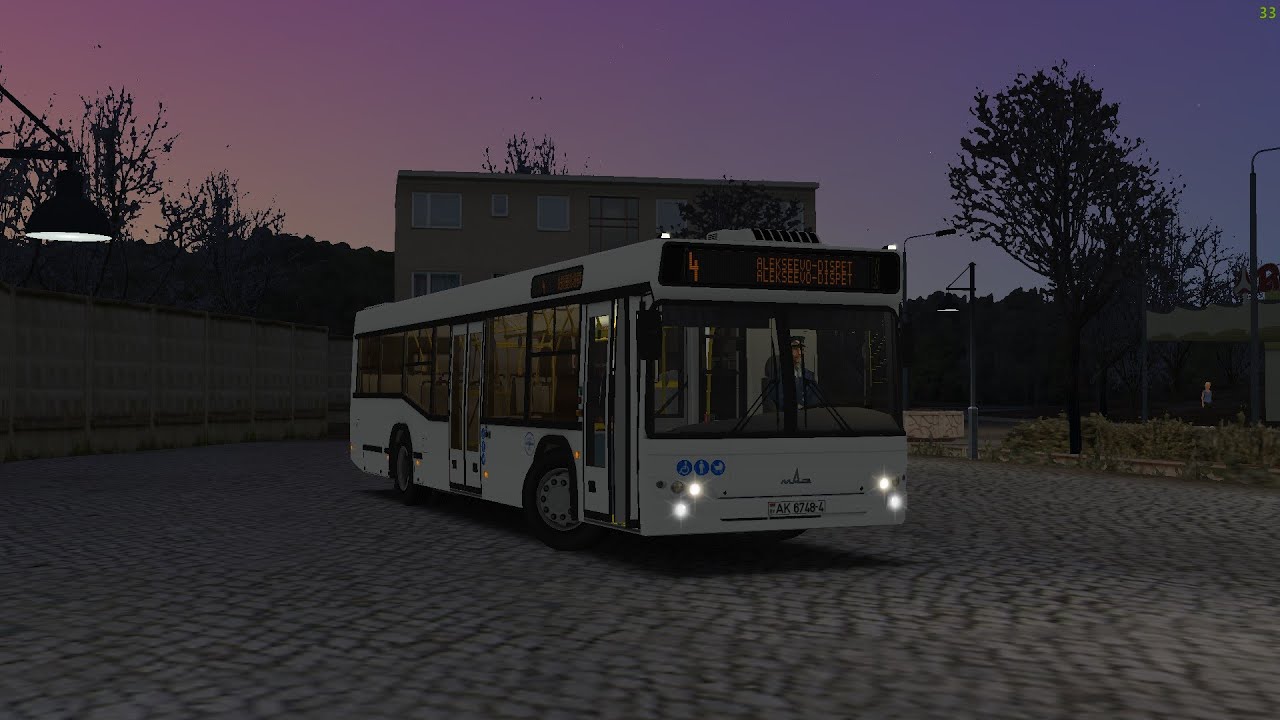 МАЗ 103 586, маршрут №4 - OMSI 2 [Большая деревня] - YouTube