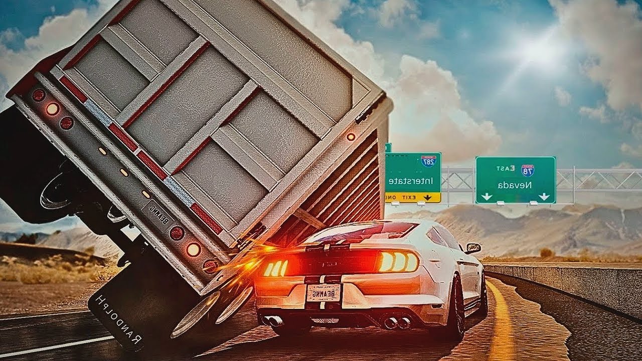BeamNG.Drive Realistic Freeway Crashes #3 - YouTube