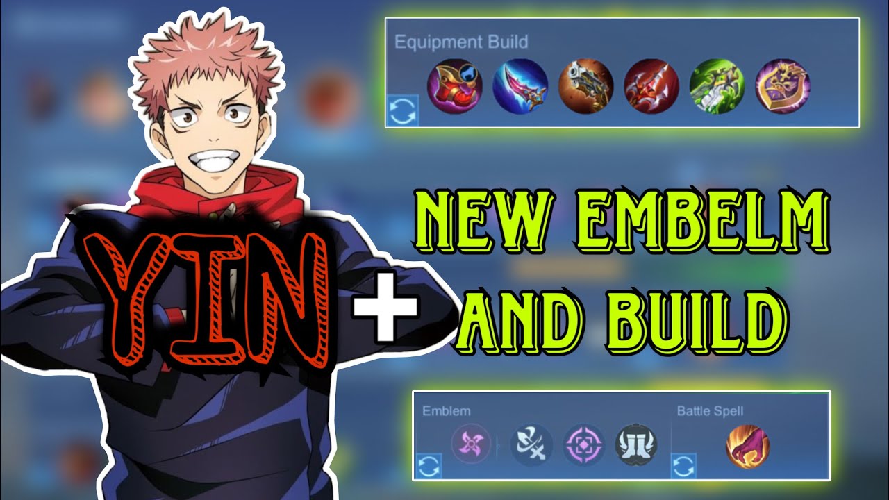 Yin New Emblem And Build 2023 - Mobile Legend - jujutsu kaisen skin ...