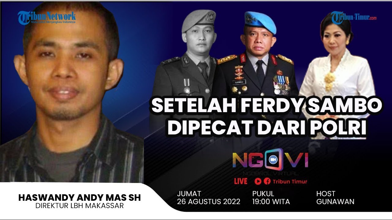 🔴 LIVE NGOVI: SETELAH FERDY SAMBO DIPECAT DARI POLRI - YouTube
