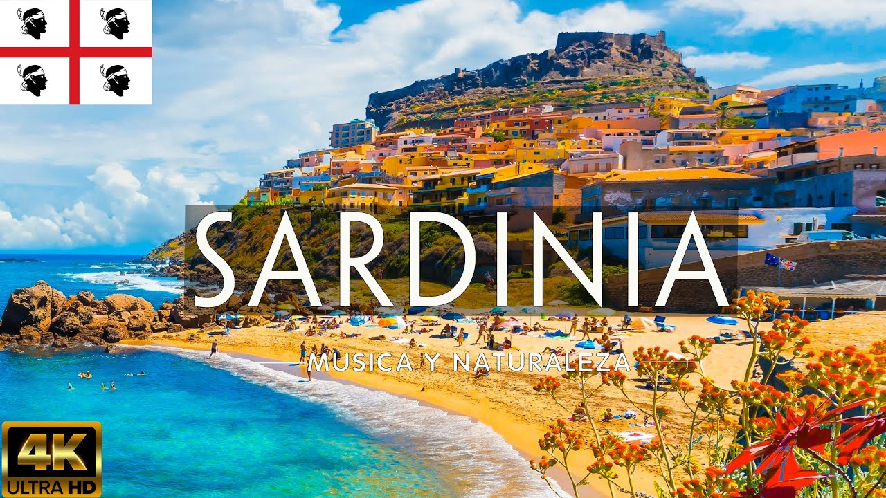 VOLANDO SOBRE SARDINIA, ITALY 4K | Increíble paisaje natural hermoso ...