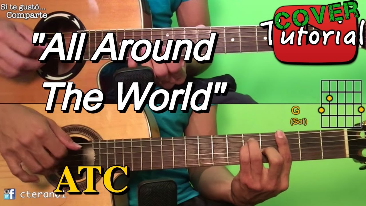 All around the World - ATC Tutorial/Cover Guitarra - YouTube