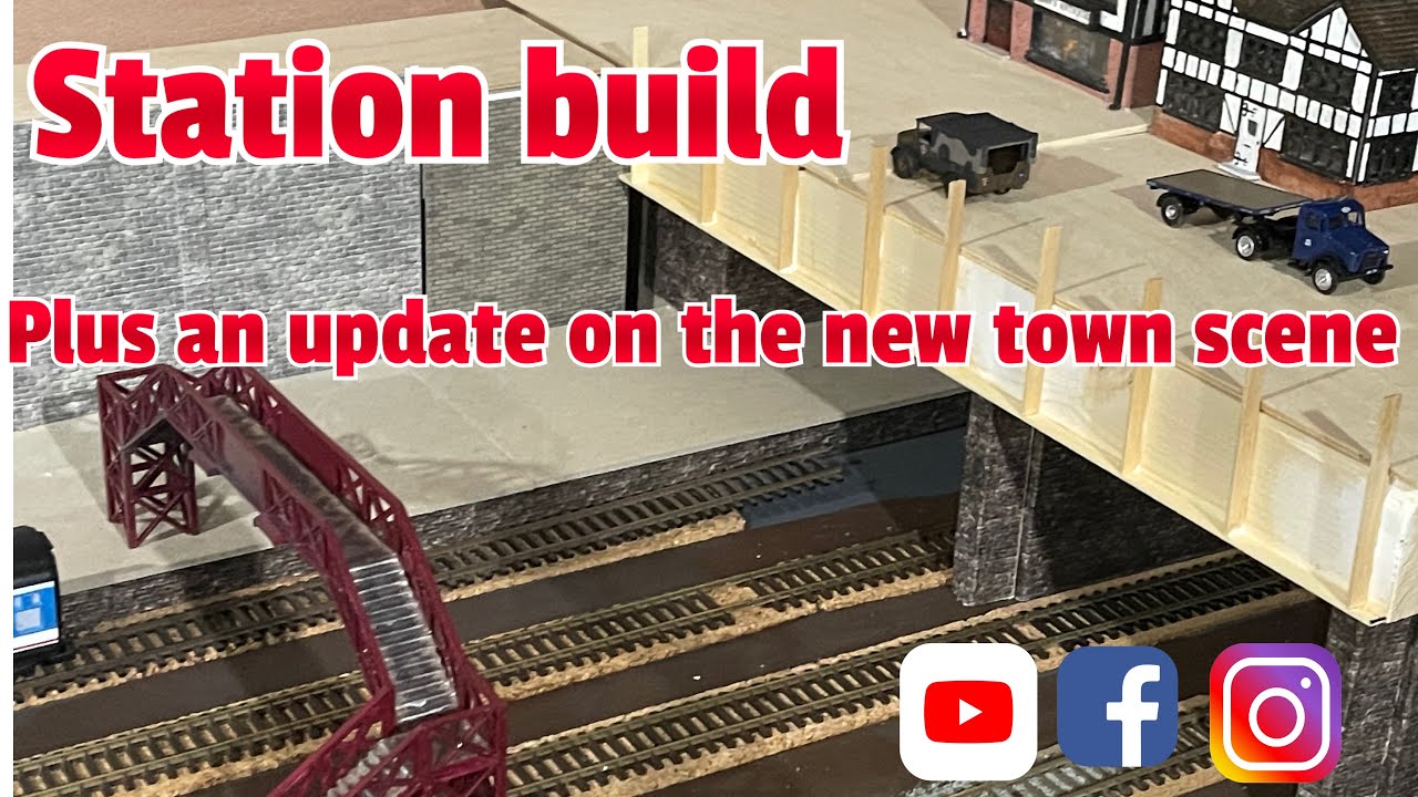 Building a model railway- station build and plans for the town scene ...