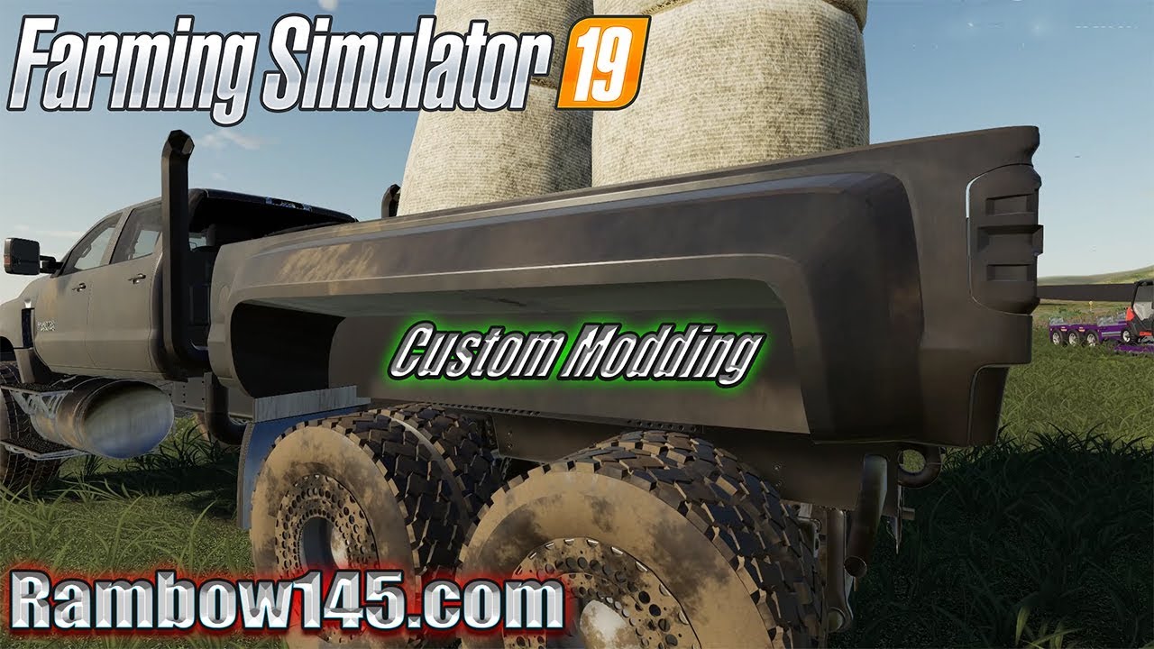 Farming simulator 19 - Custom Chevy c4500 6x6 Turbo Diesel! - YouTube