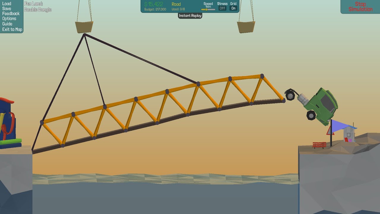 3 Poly Bridge Solutions [Double Dangle 4-11] - YouTube