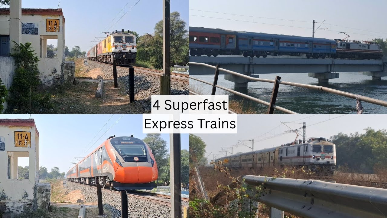 4 Real and Superfast Express Trains - YouTube
