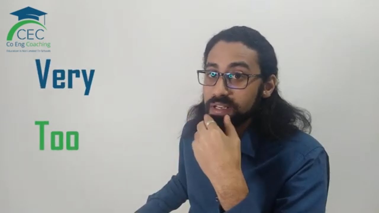 Too Vs Very ESL (Less than a minute) - YouTube
