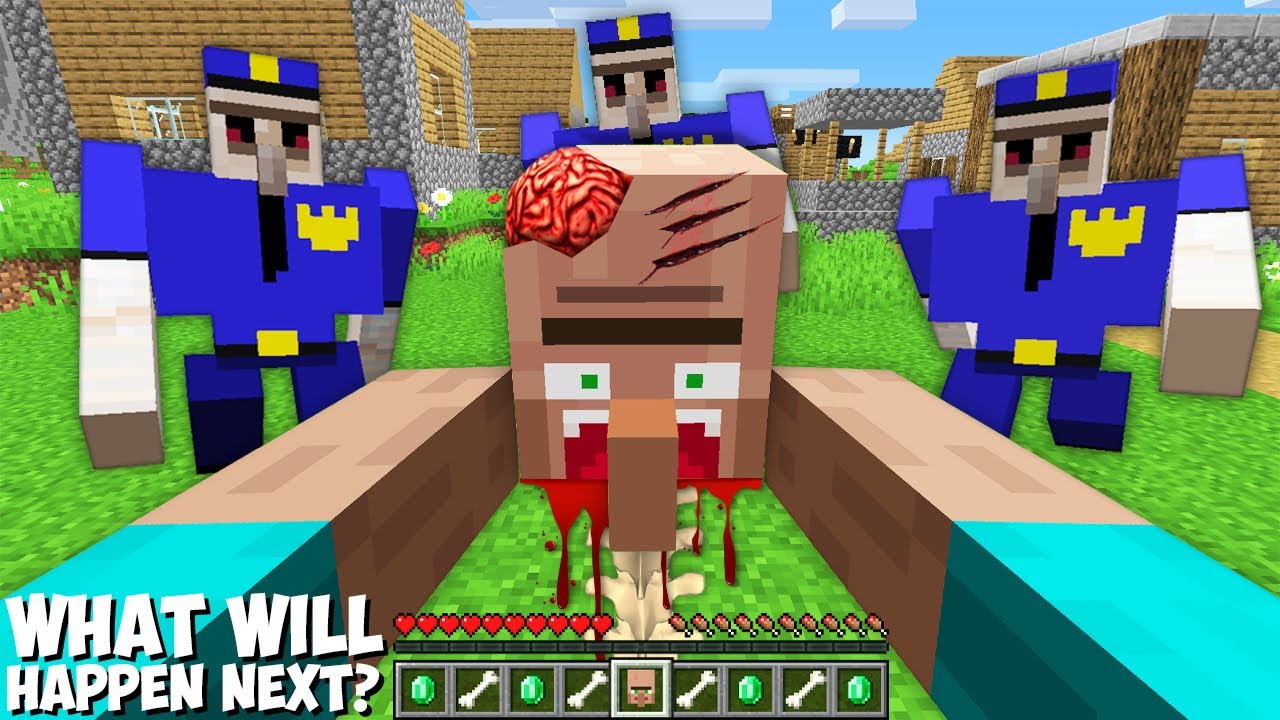 I found SCARY HEAD OF DEAD VILLAGER in Minecraft! WHAT WILL HAPPEN NEXT ...