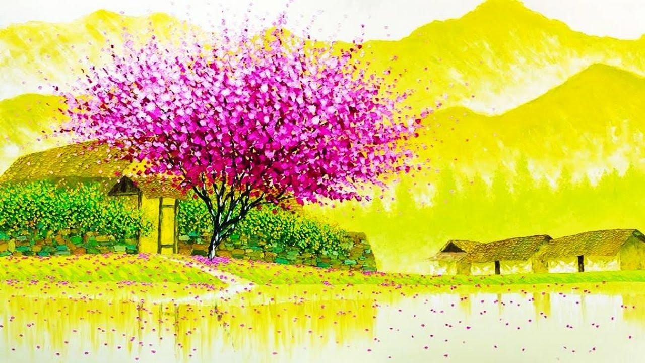 Нежные пейзажи художника Фэн Тчу Транг - YouTube