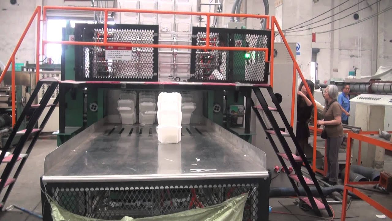 fully automatic thermoforming&cutting machine for disposable food trays ...