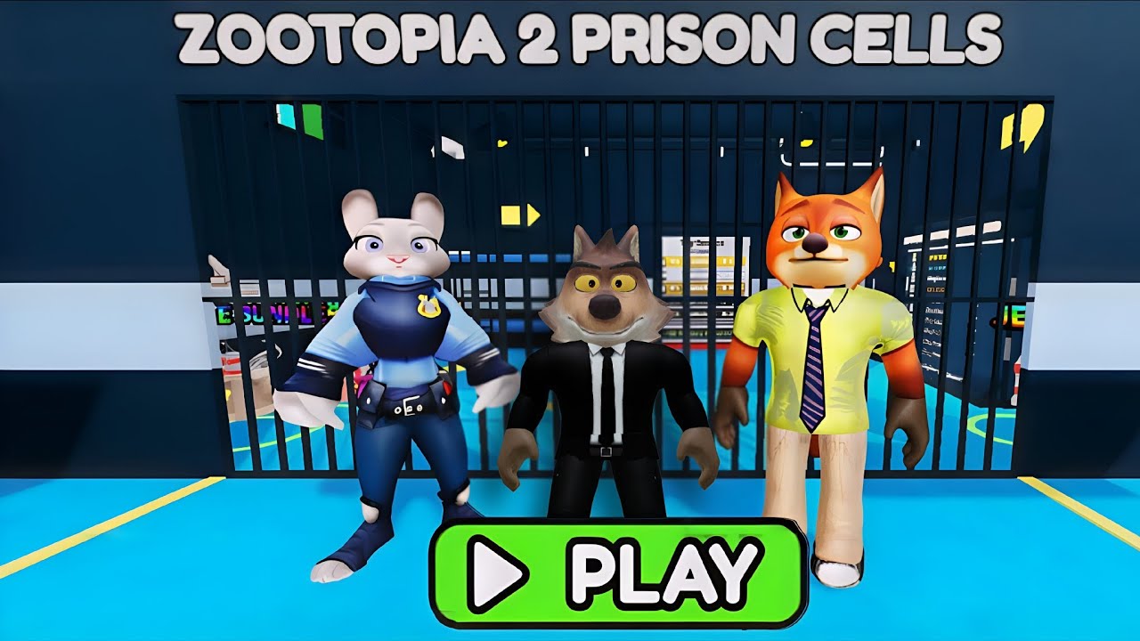 ZOOTOPIA 2 PRISON RUN! (OBBY!) - Wolf Escapes Nick & Judy’s Prison ...