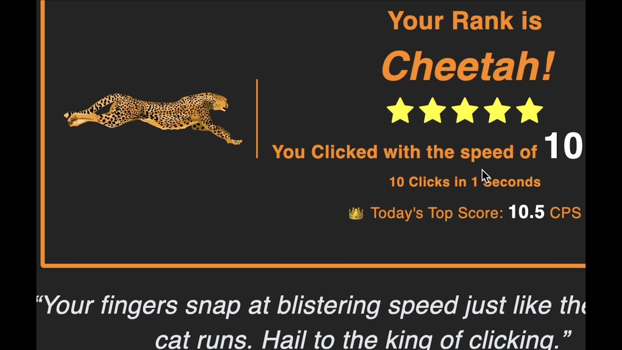 CPS Test (World Ranking Hit) - YouTube