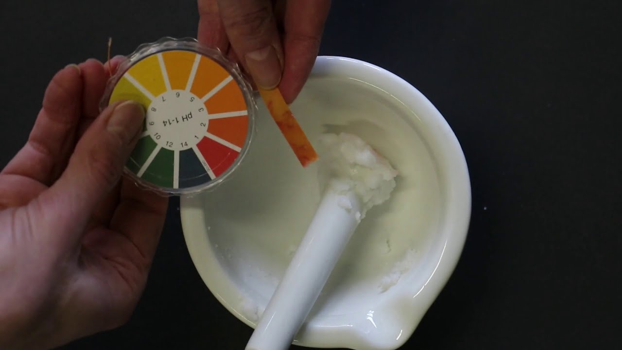 Natriumhydrogensulfat mit Natriumacetat - YouTube