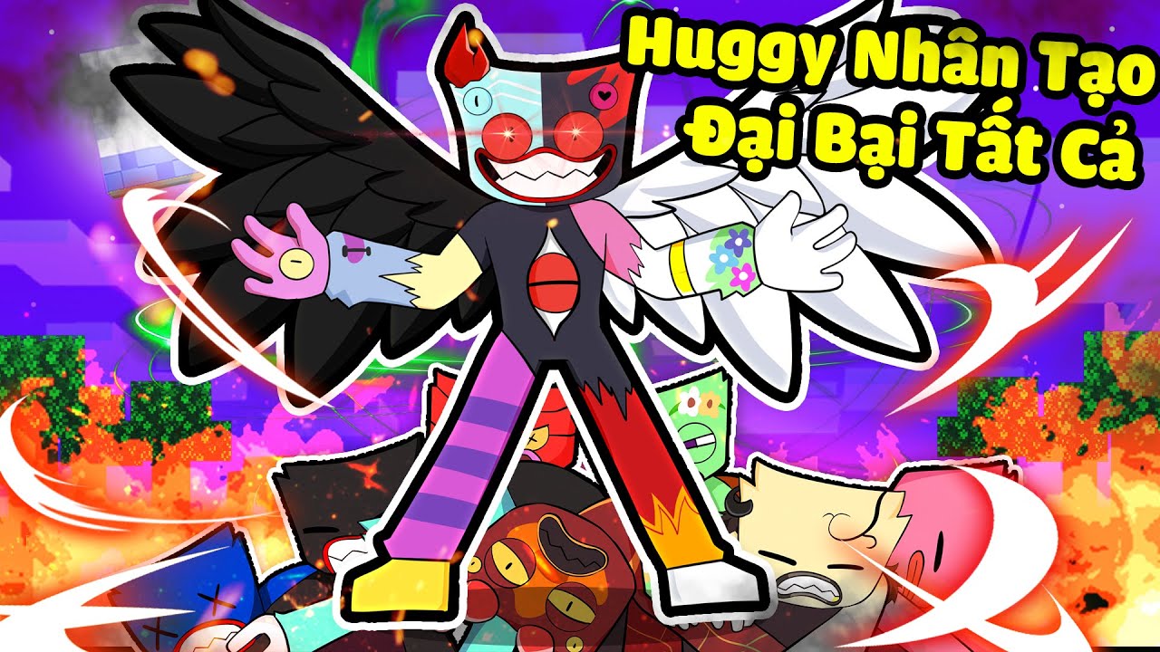 HIHA SUY SỤP VÌ HUGGY NHÂN TẠO ĐÁNH BẠI TẤT CẢ HUGGY TRONG MINECRAFT ...