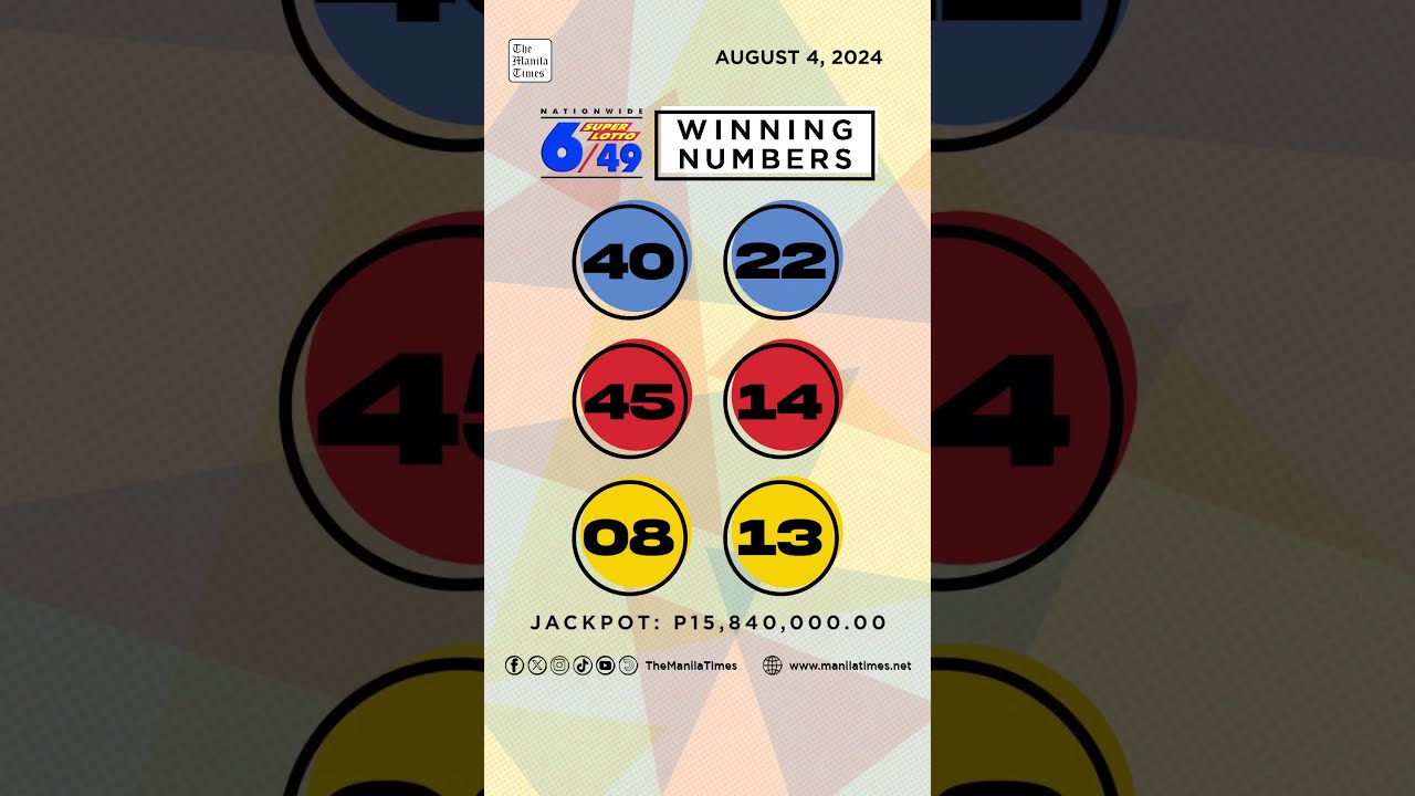 PCSO Lotto Results P68M Ultra Lotto 6 58 Super Lotto 6 49 3D 2D August 4 2024