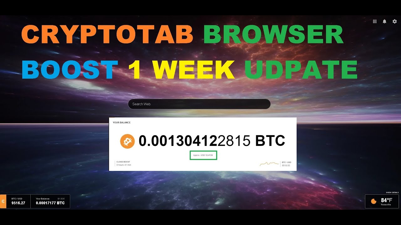CryptoTab Browser Cloud Boost - 1 Week Update - YouTube