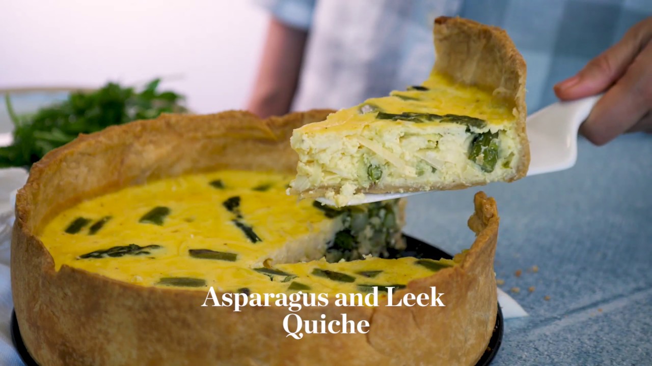Quiche with Asparagus, Leeks and FAGE Total Recipe - YouTube