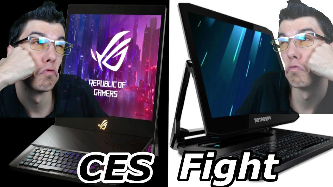 Asus ROG Mothership vs Acer Predator Triton RTX Laptops -CES 2019 - YouTube