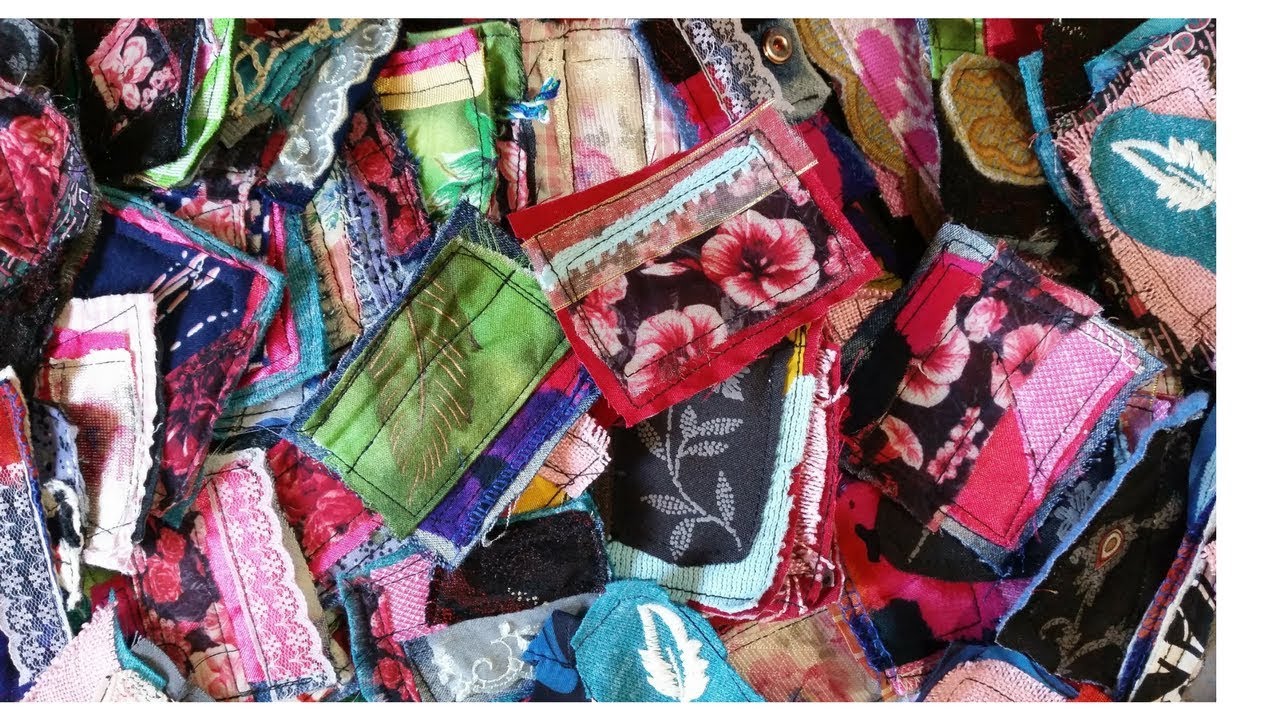 Boho Scrap Fabric Swatches - don't throw away those tiny scraps of ...