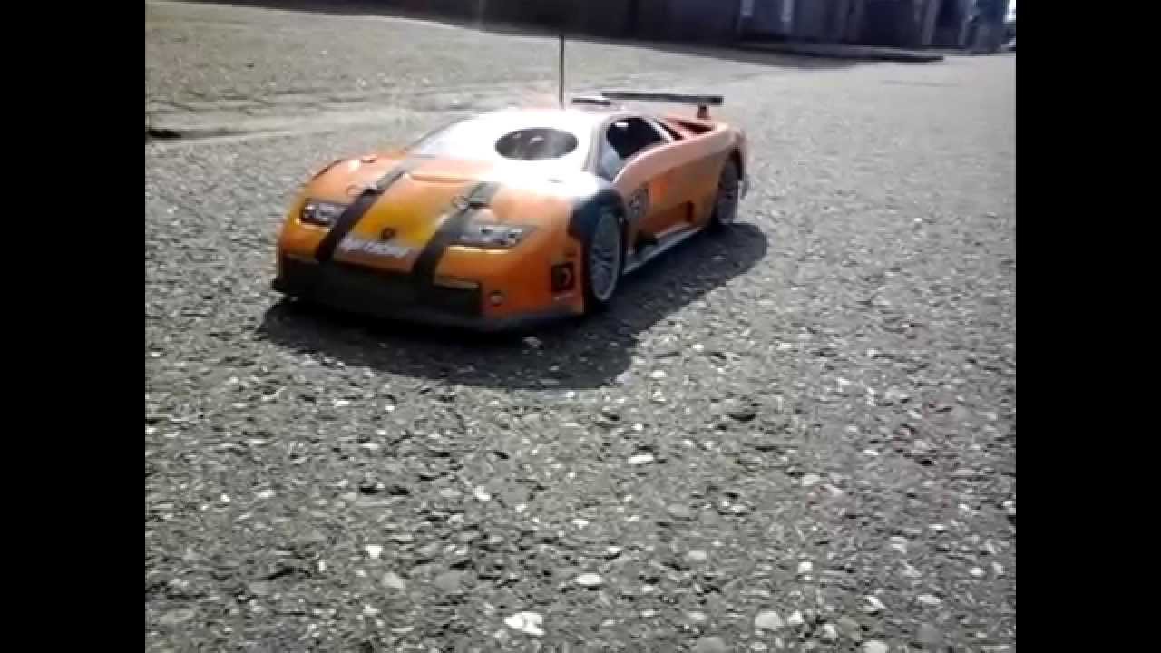 HPI RS4 Super Nitro Lamborgini Diablo GT - YouTube