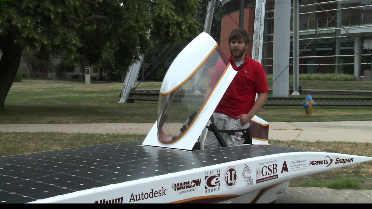 Iowa State Team PrISUm Solar Car - YouTube