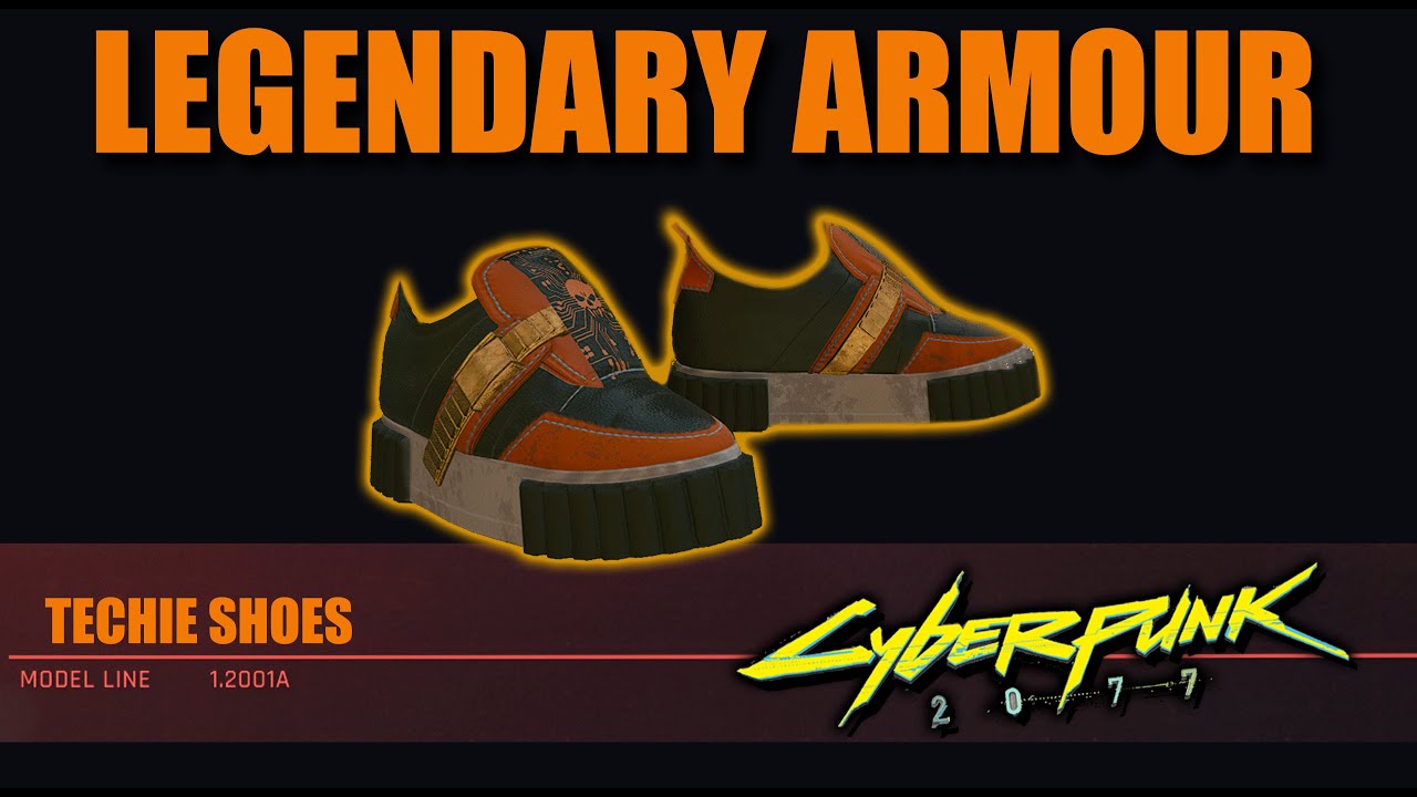 Cyberpunk 2077 - TECHIE SHOES - LEGENDARY ARMOUR - YouTube